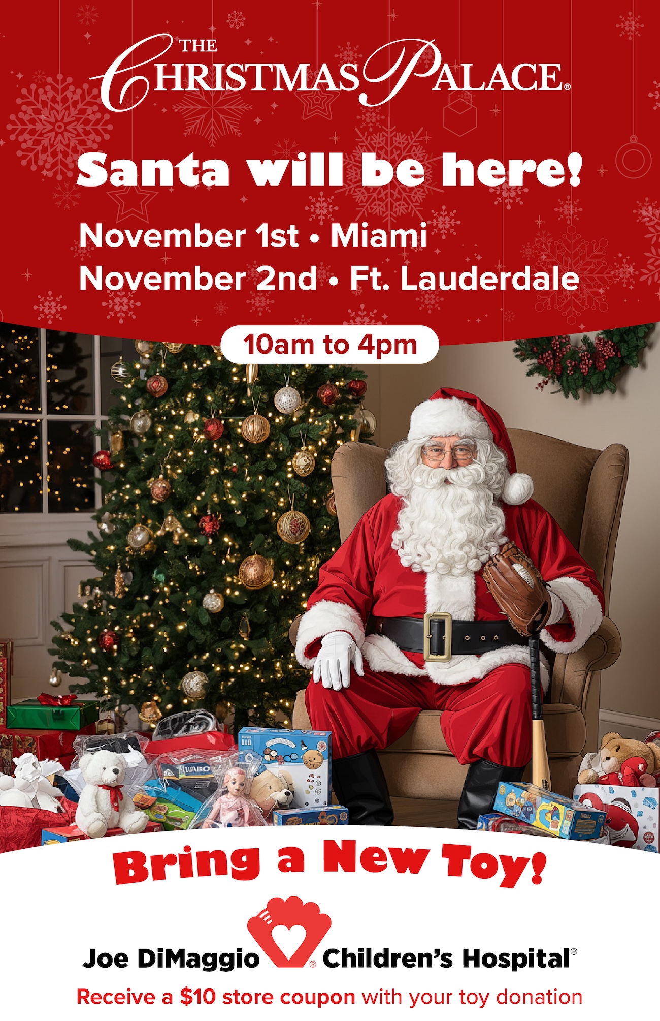 Santa’s Coming to Town and Landing His Sleigh at The Christmas Palace ...
