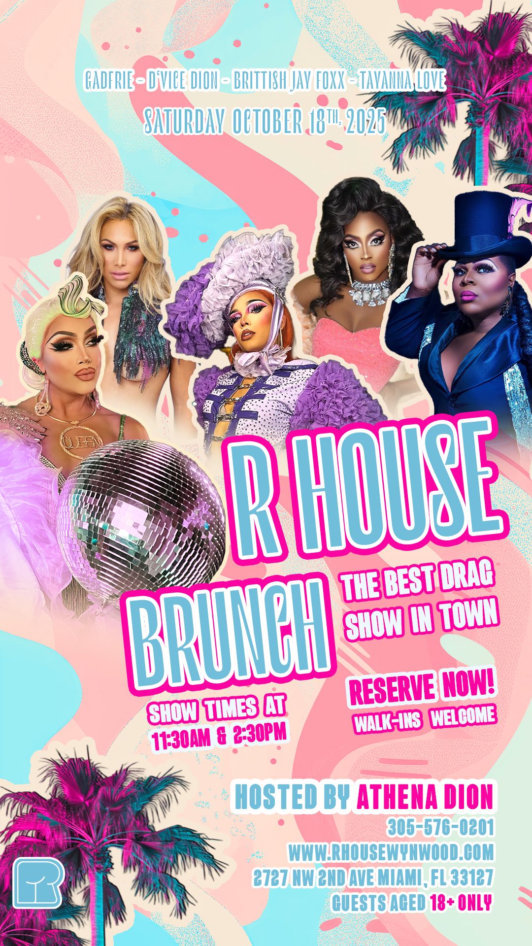 R House Wet and Wild Brunch 10/18/25 – The Soul Of Miami
