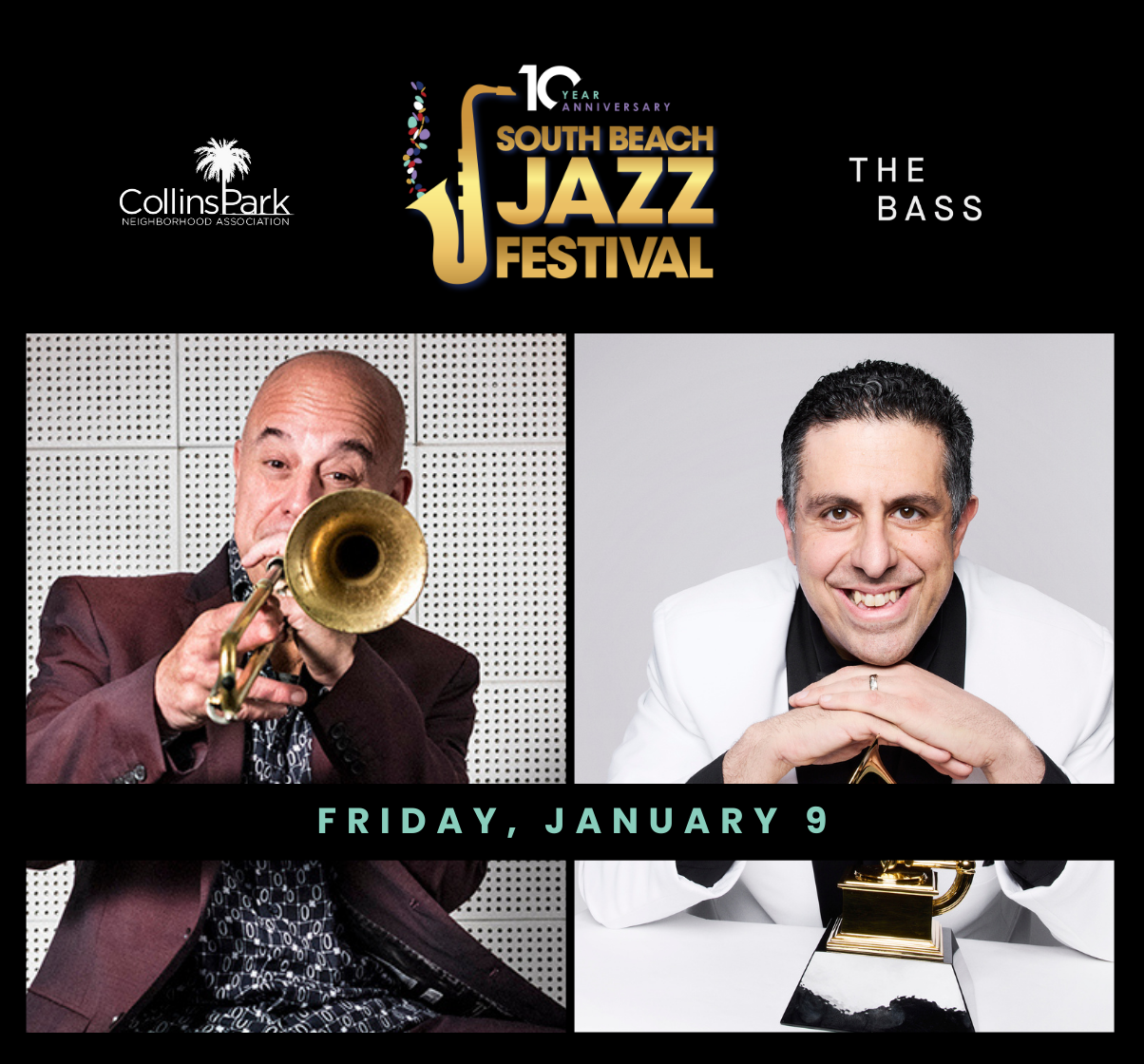 South Beach Jazz festival- Friday Line Up 1/9/26 – The Soul Of Miami