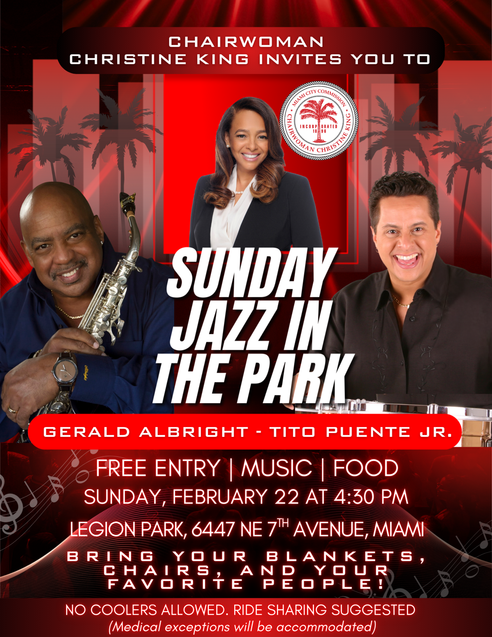 FREE Sunday Jazz in the Park 2/22/26 – The Soul Of Miami