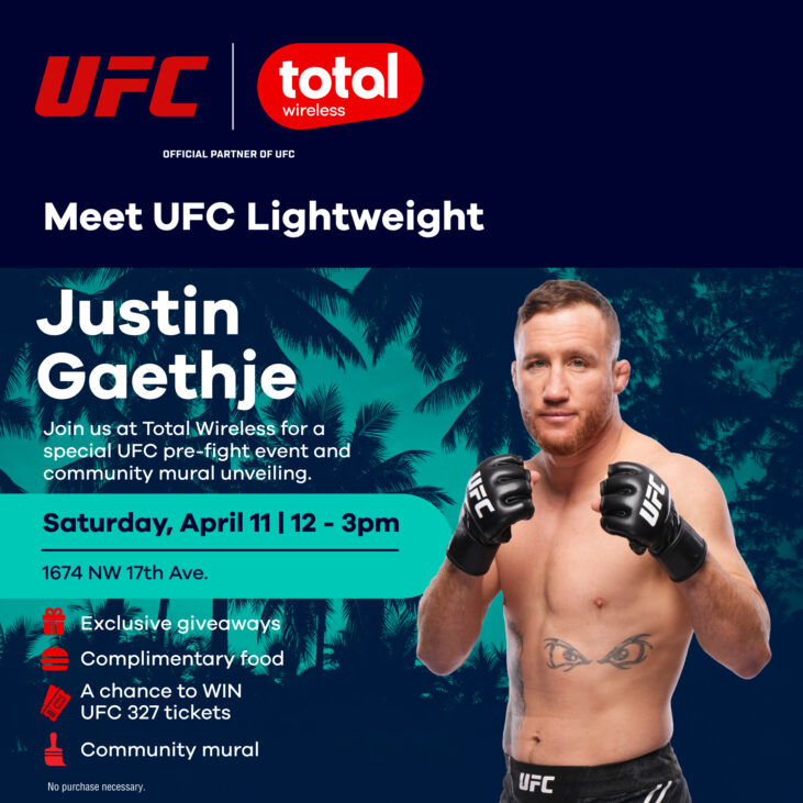 Total Wireless x UFC: Mural Unveiling & Meet-and-Greet with Justin ...