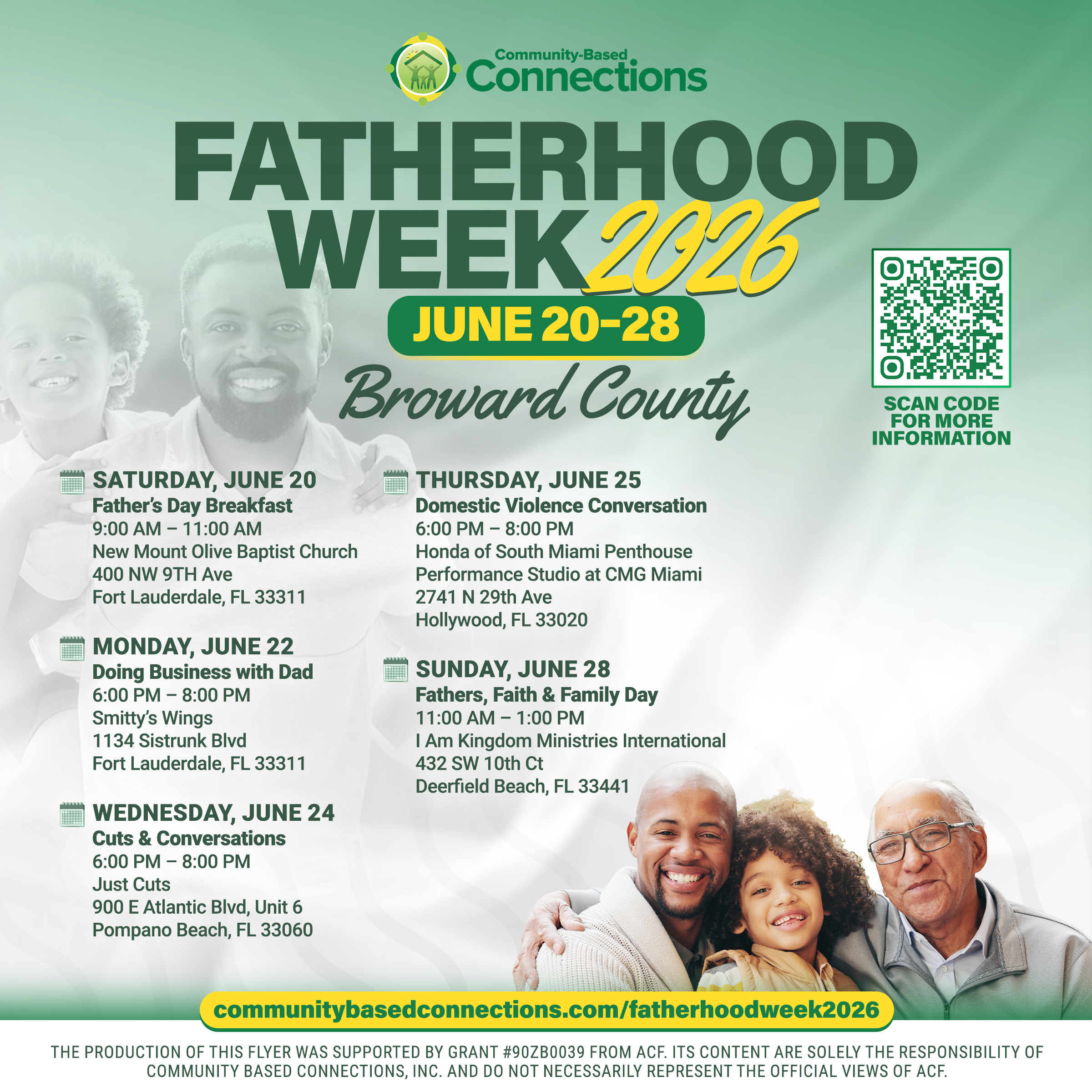 Community-Based Connections Fatherhood Week 2026 in Broward County 6/20 ...
